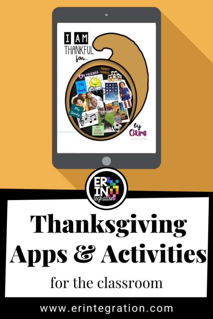 iPad Activities for Thanksgiving - Erintegration
