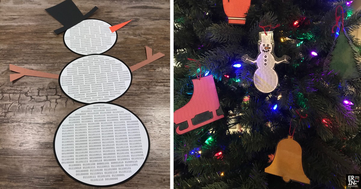 Create Binary Code Ornaments From Christmas Carols - Erintegration