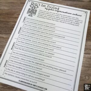 Teaching Information Literacy in the Classroom - Erintegration