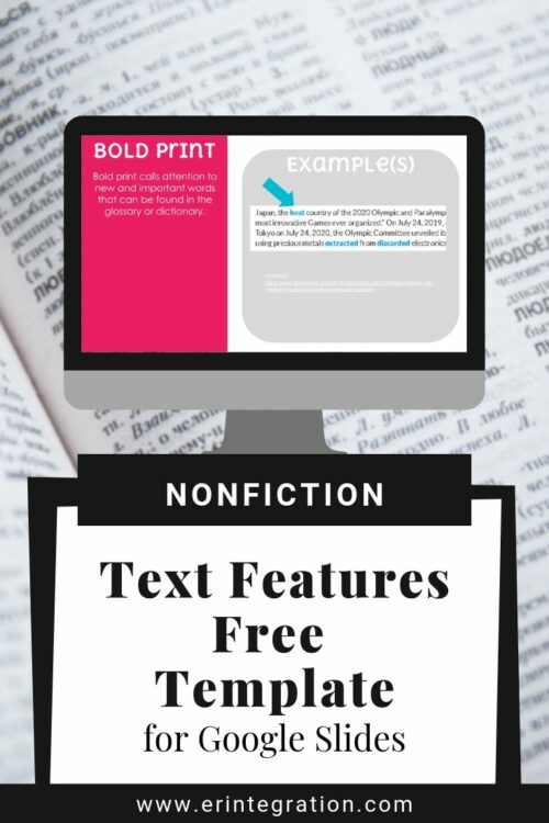 Nonfiction Text Features on Google Slides - Erintegration