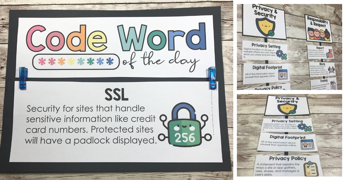 Digital Citizenship Word Wall Display & Activities - Erintegration