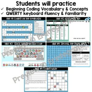 Digital Escape Room: Winter Keyboarding & Coding (Includes Unplugged ...