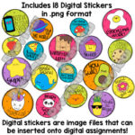 Digital Stickers & Sticker Book for Distance Learning in Google Slides ...