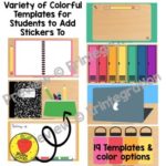 Digital Stickers & Sticker Book for Distance Learning in Google Slides ...