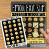 Emoji Exit Ticket Poster and Bulletin Board Set - Erintegration