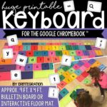 Large Printable Google Chromebook Keyboard Keys / Bulletin Board Pieces ...