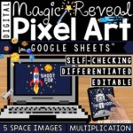 May 4th / Space Digital Pixel Art Magic Reveal MULTIPLICATION ...