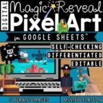 Pirates Digital Pixel Art Magic Reveal MULTIPLICATION - Erintegration