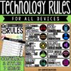 Technology Rules Posters and Student Contract - Erintegration