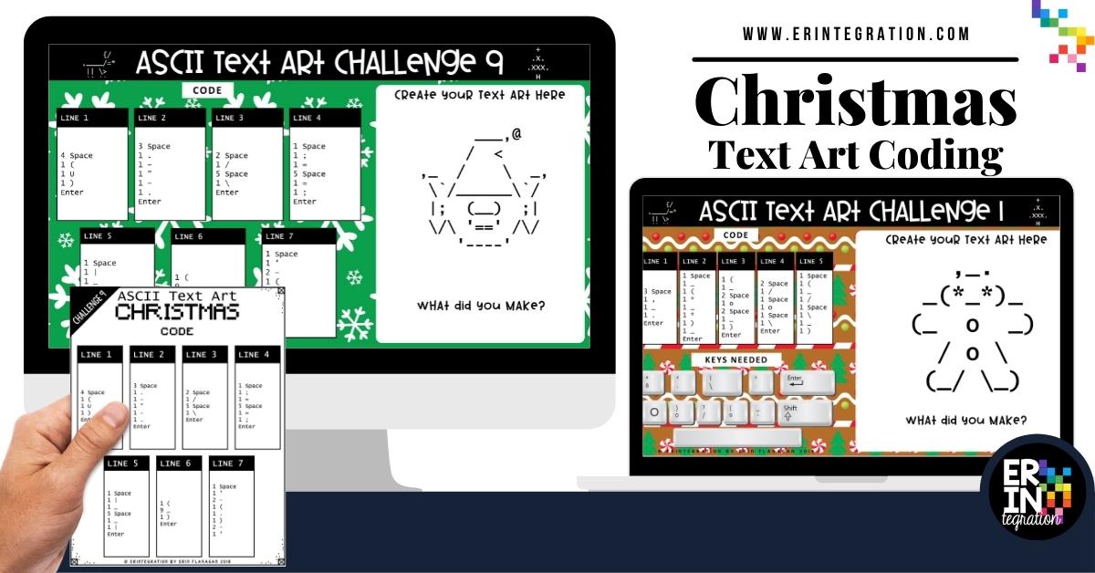 Coding With Ascii Text Art For Any Device Christmas Erintegration 