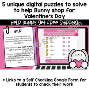 Valentine Digital Escape Room Keyboarding & Coding (Includes Unplugged ...
