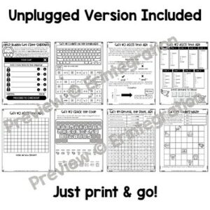 Valentine Digital Escape Room Keyboarding & Coding (Includes Unplugged ...