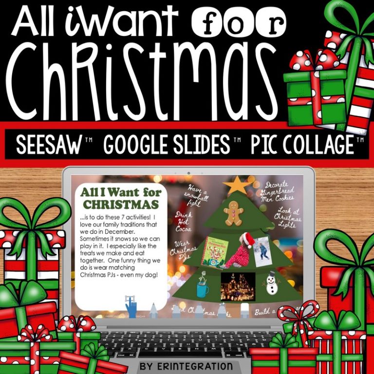 Christmas Wish List Activities on Google Slides & Seesaw - Erintegration
