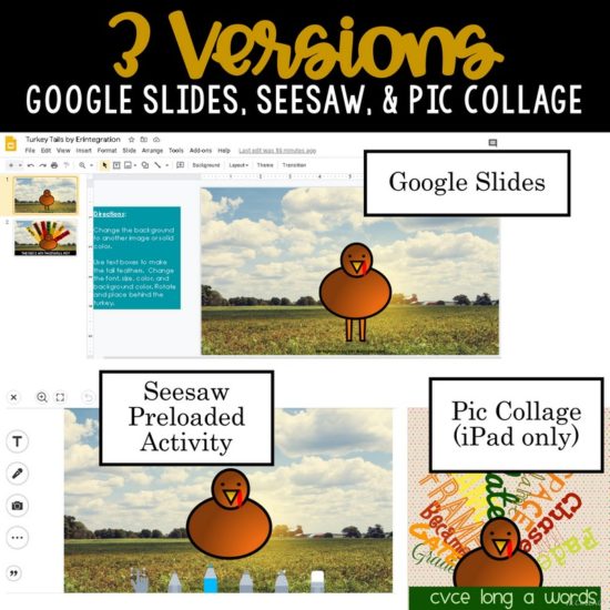 Digital Thanksgiving Word Study Activity for Seesaw & Google Slides ...