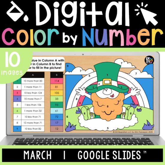 Digital Color by Number | May | Editable | Google Slides - Erintegration