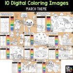 Digital Color by Number | March | Spring | Editable | Google Slides ...