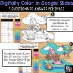 Digital Color by Number for Google Slides | Number Patterns | Editable ...
