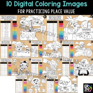 Digital Color by Number | Place Value | Editable | Google Slides ...