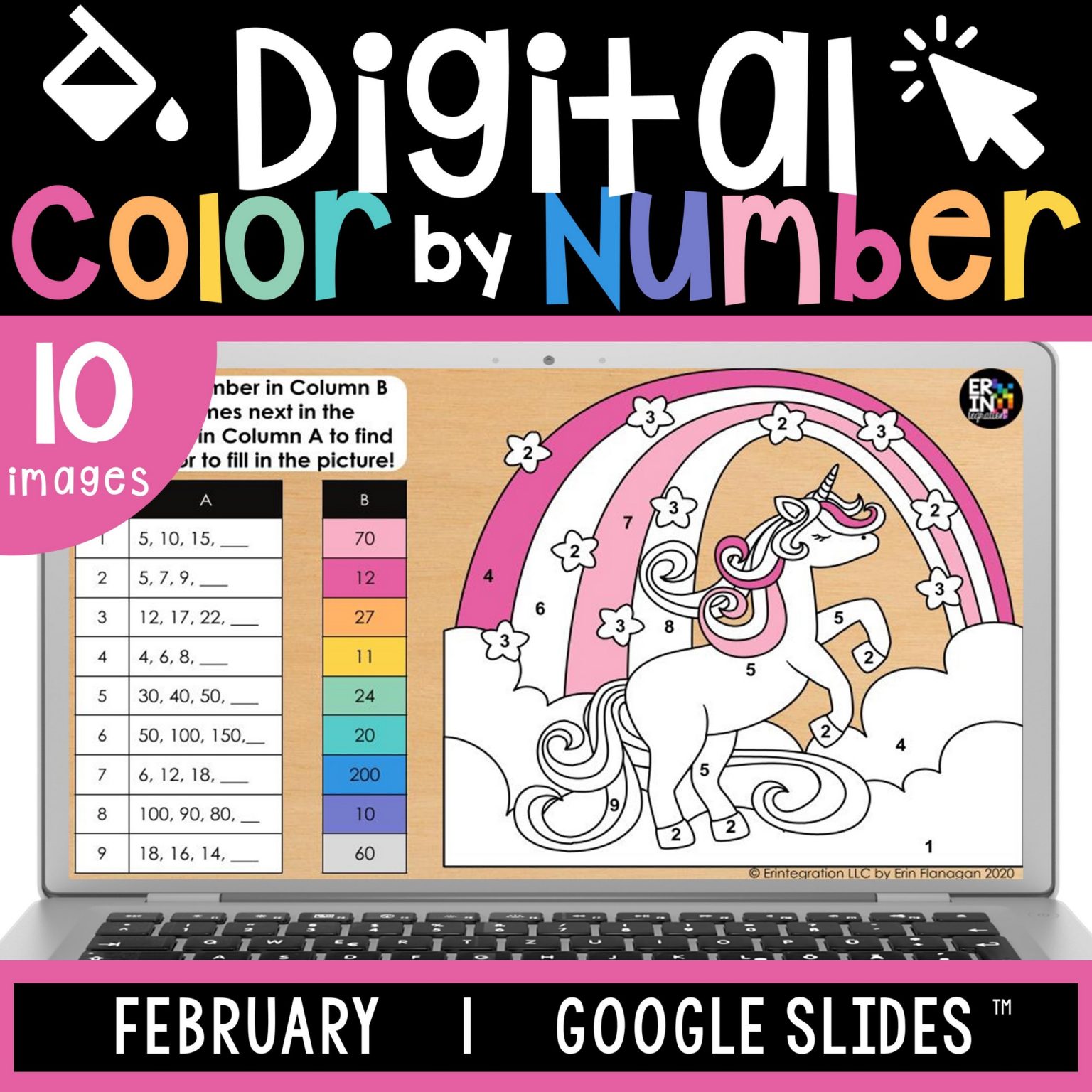 Digital Color by Number | Place Value | Editable | Google Slides ...
