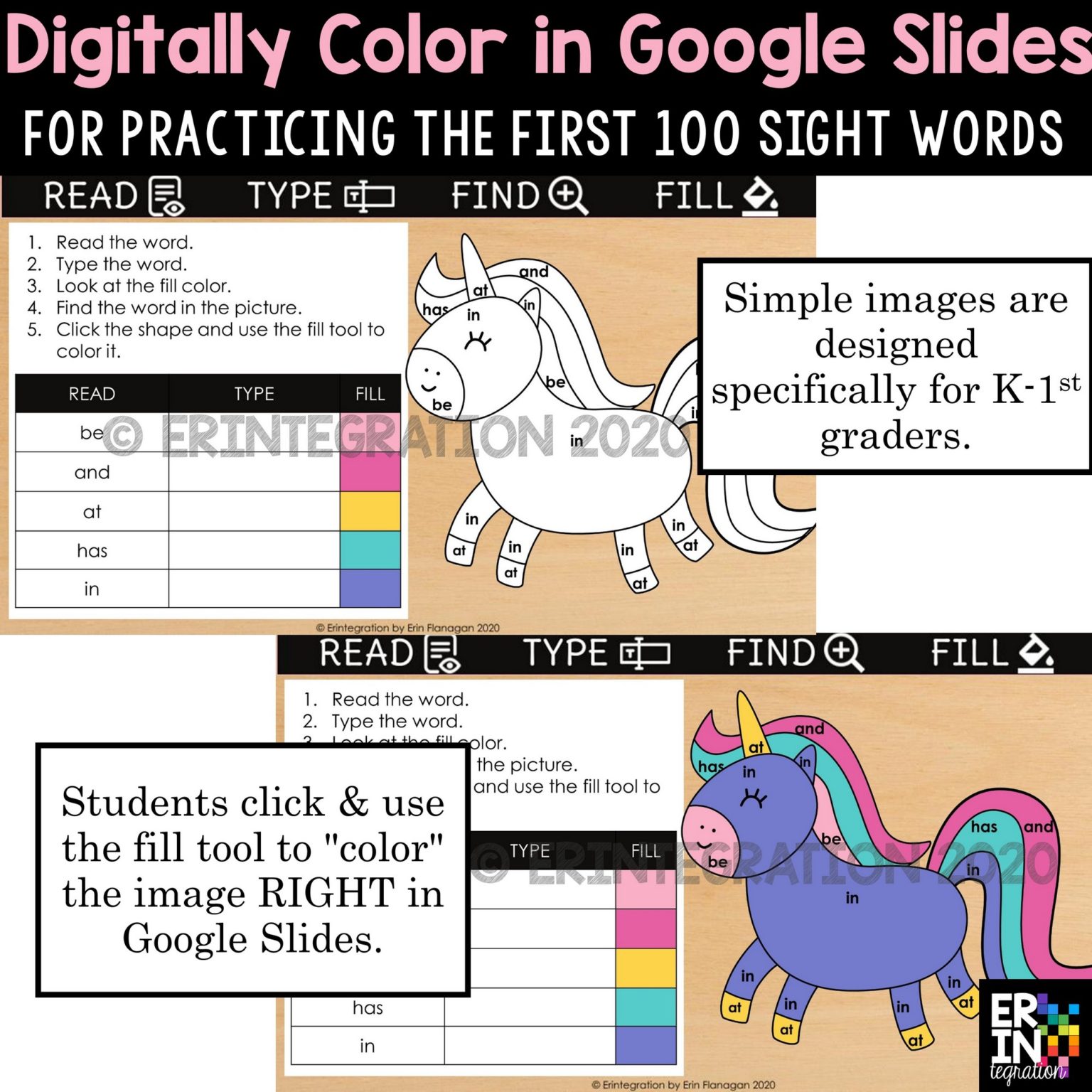 Digital Color by Sight Word | Valentine's Day | Editable | Google ...