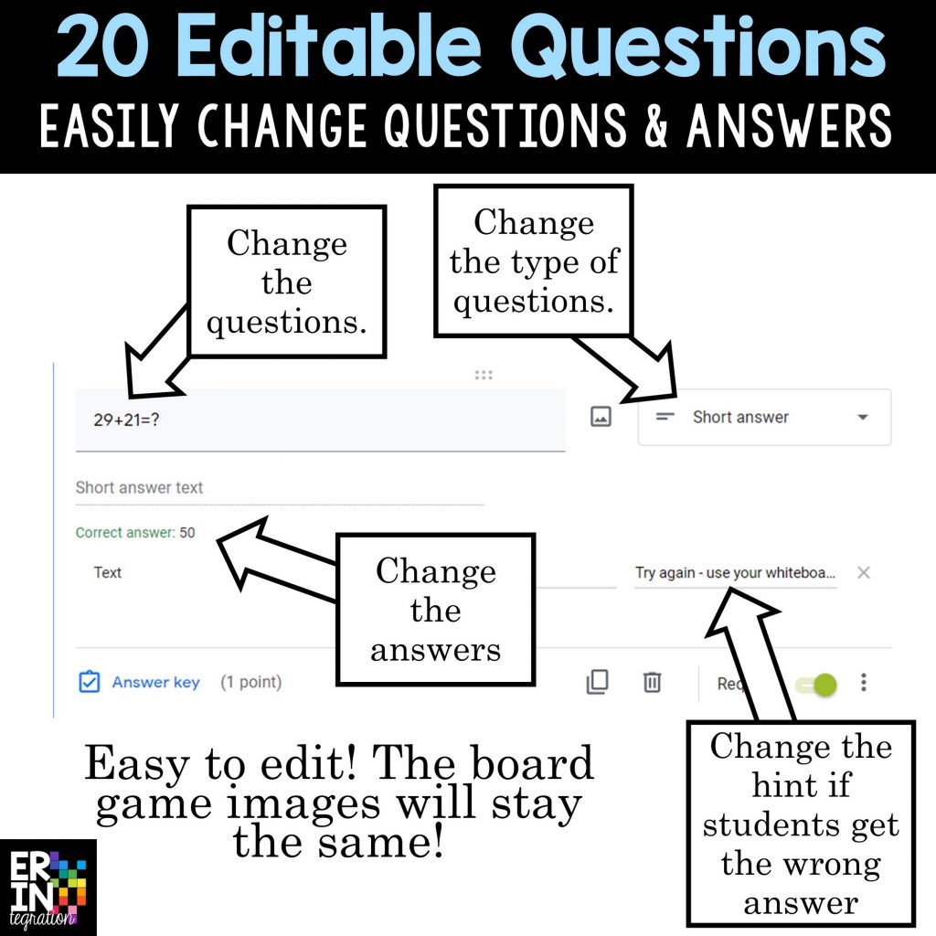 Digital Board Game | Number Models | Self-Checking | Editable | Google ...