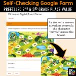 Digital Board Game | Place Value | Self-Checking | Editable | Google ...