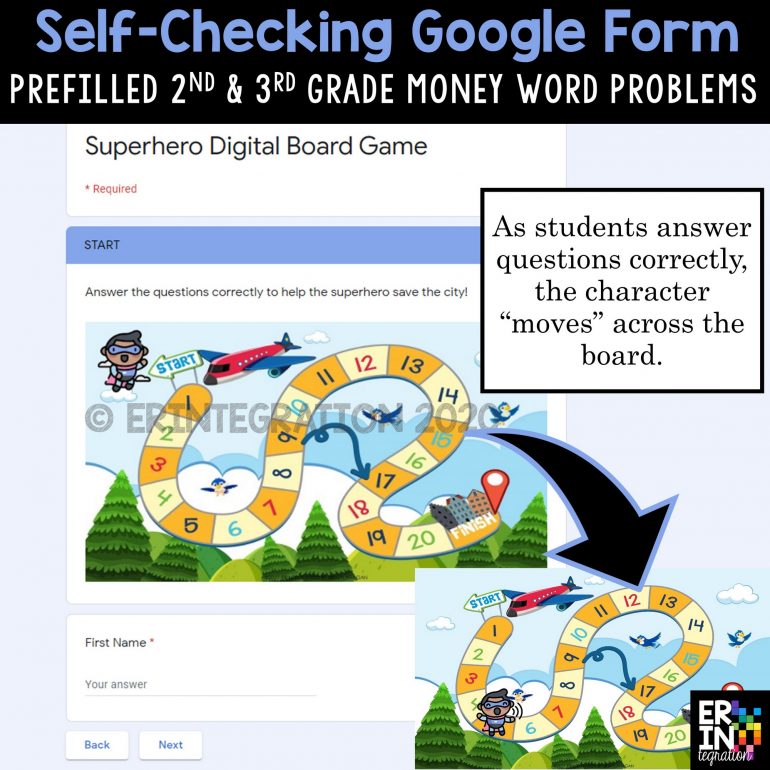 Digital Board Game | Counting Coins | Self-Checking | Editable | Google ...