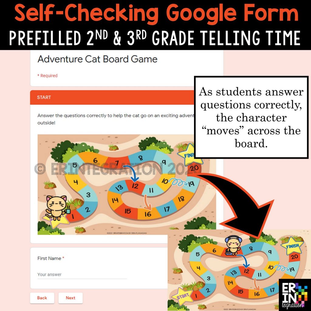 Digital Board Game | Telling Time | Self-Checking | Editable | Google ...