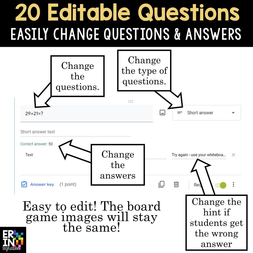 Digital Board Game | Fractions | Self-Checking | Editable | Google ...