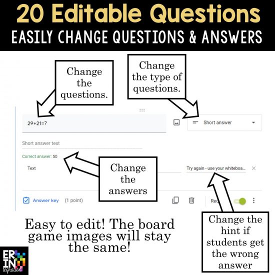 Digital Board Game | Fractions | Self-Checking | Editable | Google ...