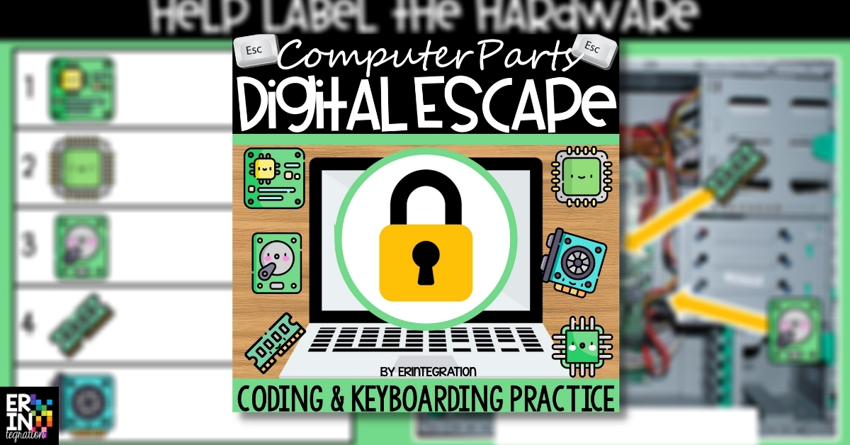Digital Escape Room Keyboarding & Coding: Learn the Parts of a Computer - Erintegration