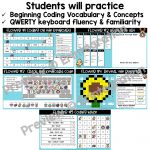 Spring Digital Escape Room Keyboarding & Coding (Includes Unplugged ...