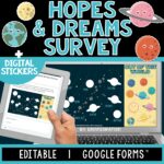 Hopes and Dreams | Digital Sticker Survey | Editable | Google Forms ...