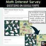 Math Interest and Attitudes | Digital Sticker Survey | Editable ...