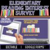 Reading Interest Inventory | Digital Sticker Survey | Editable | Google ...