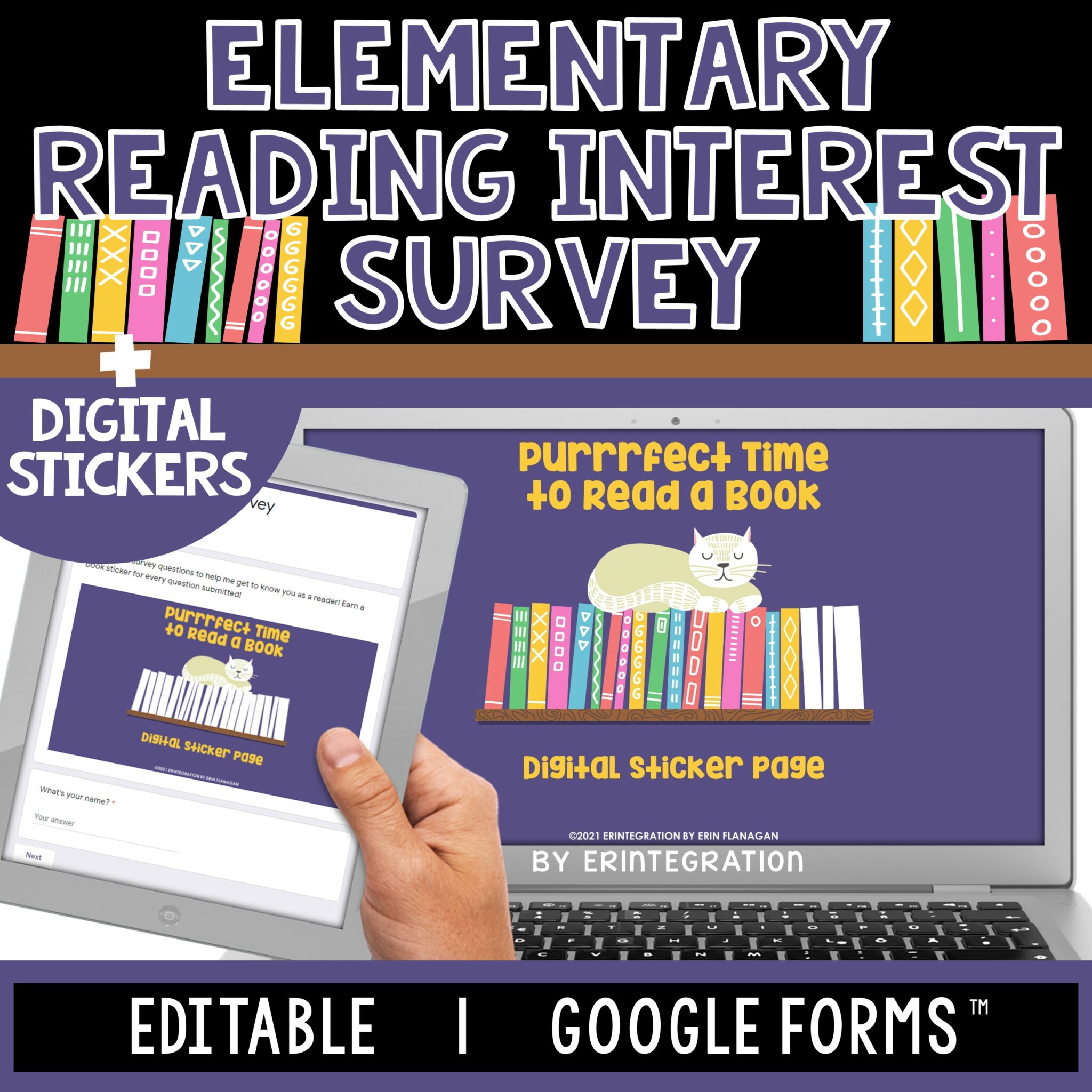 Reading Interest Inventory | Digital Sticker Survey | Editable | Google ...
