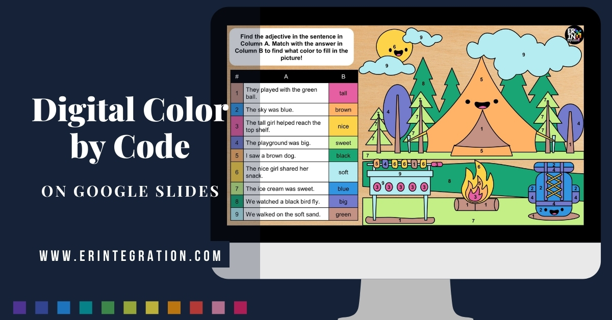 Digital Color by Number | June | Summer Theme | Editable | Google ...