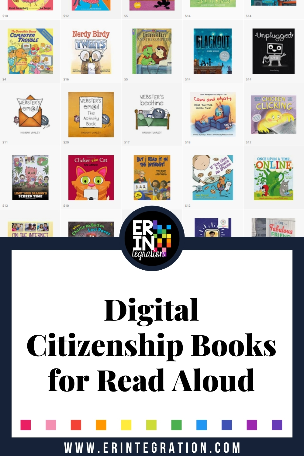 Digital Citizenship Read Aloud Books for Elementary - Erintegration