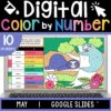 Digital Color by Number | May | Editable | Google Slides - Erintegration