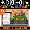 Digital Color by Number | October | Halloween | Editable | Google ...