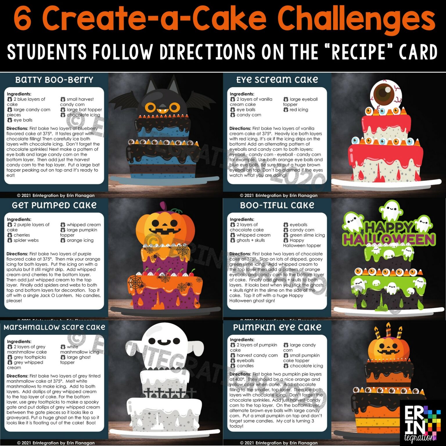 Creating a Digital Halloween Cake in Google Slides - Erintegration