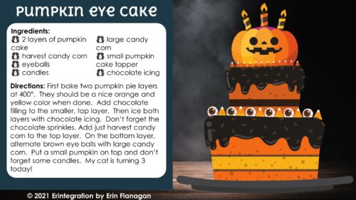 Creating a Digital Halloween Cake in Google Slides - Erintegration