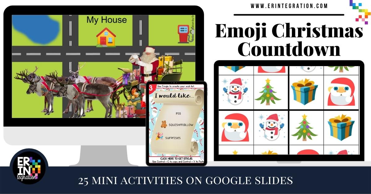 Christmas Activities | Google Slides | Emoji Countdown | Digital Advent ...