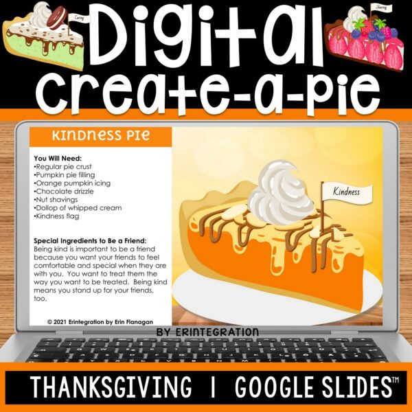 Thanksgiving Digital Activity | Create a Pie | Editable | Google Slides ...