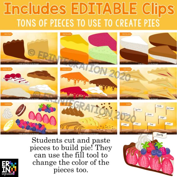 Thanksgiving Digital Activity | Create a Pie | Editable | Google Slides ...