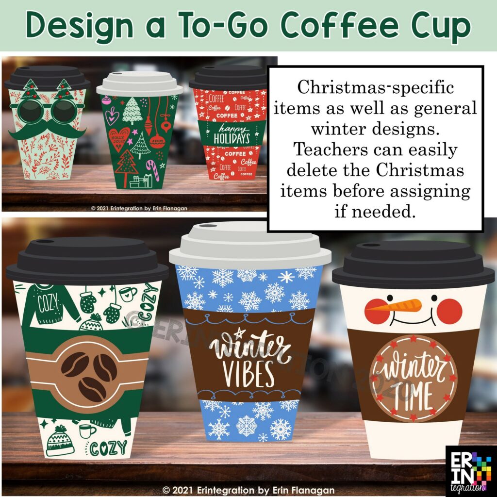 Christmas Digital Activity | Create a Coffee Cup | Editable | Google ...