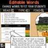 Digital Color by Sight Word | Thanksgiving Words | Editable | Google ...