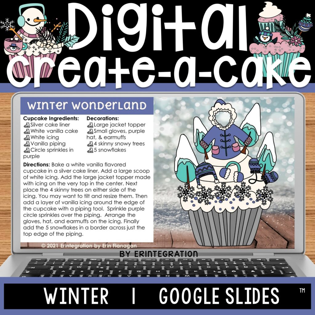 Winter Create a Cupcake | Digital Activity | Editable | Google Slides ...