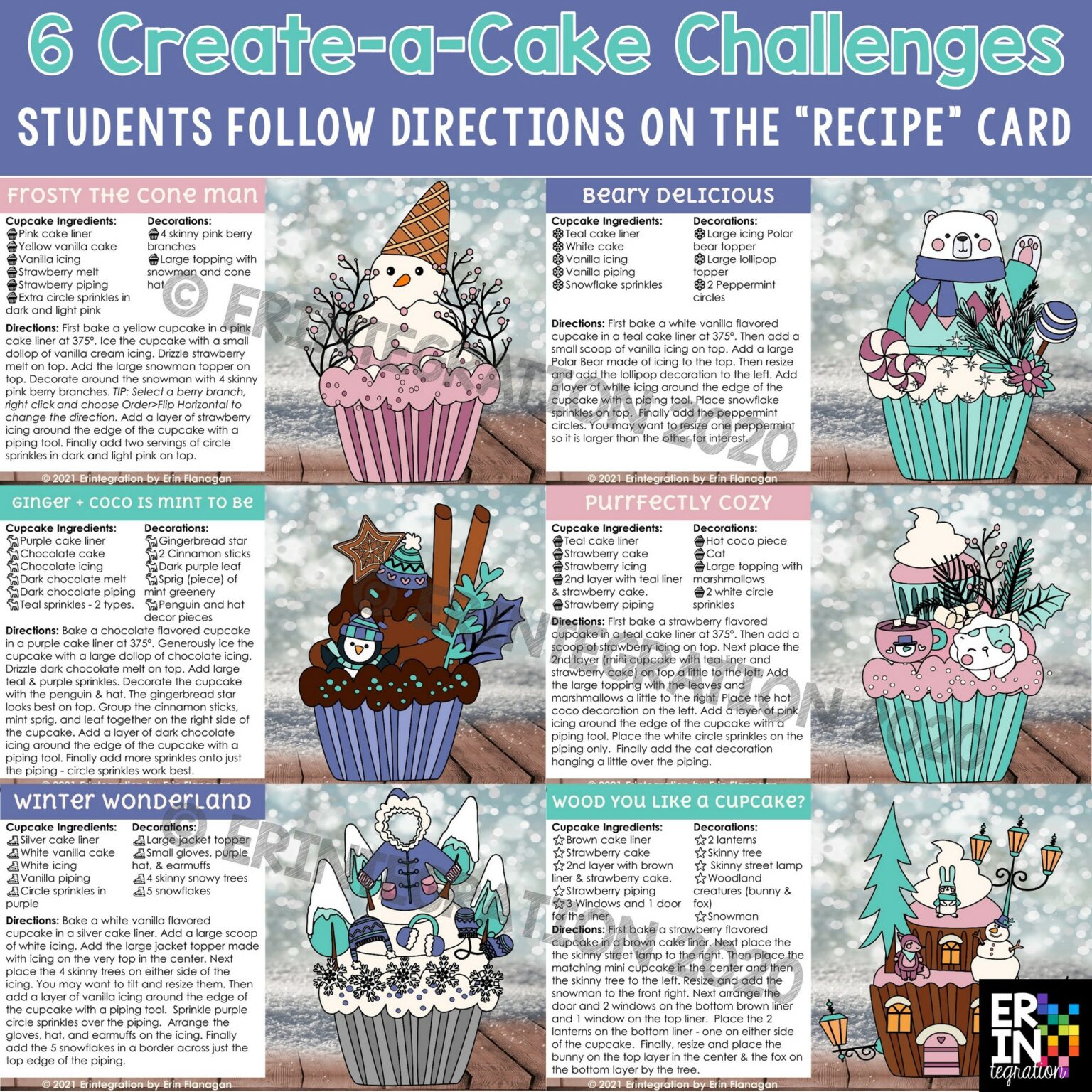 Winter Create a Cupcake | Digital Activity | Editable | Google Slides ...
