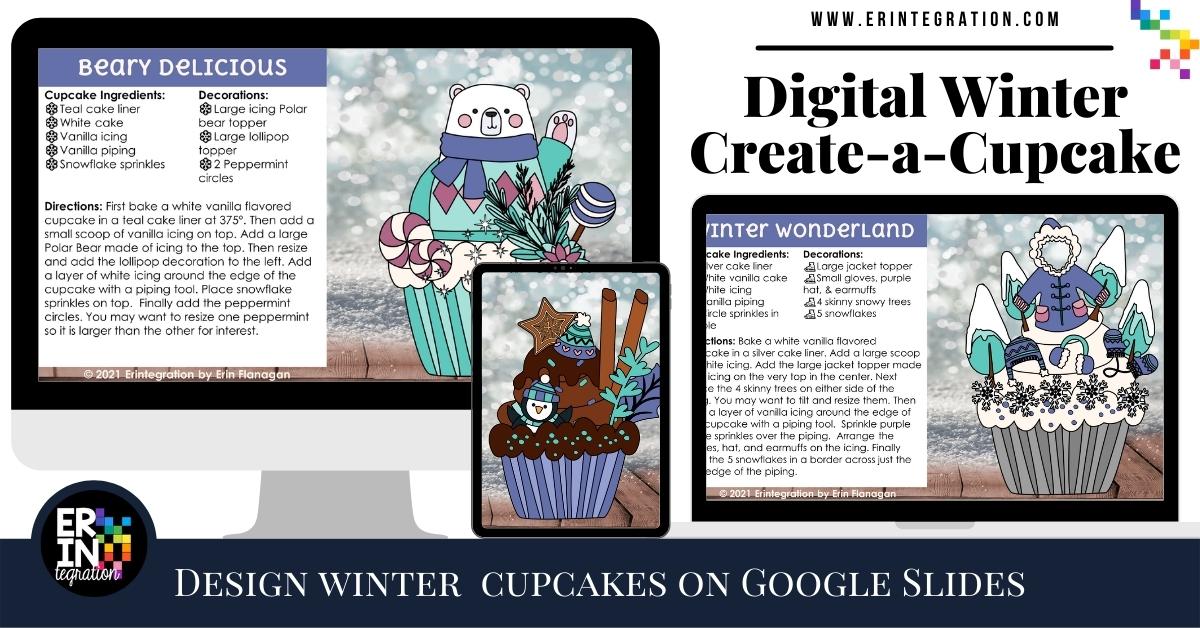 Winter Create a Cupcake | Digital Activity | Editable | Google Slides ...